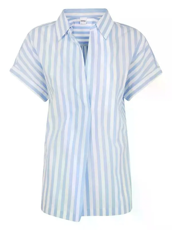 Aspesi Striped Blouse - Blue