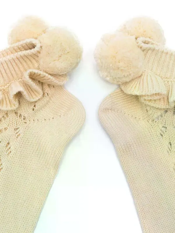 Valentino Garavani Cotton Pompom Ankle Socks