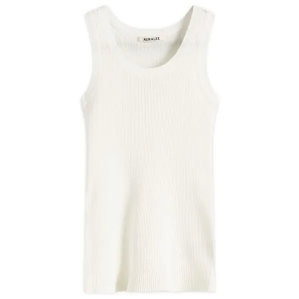 Auralee Cotton Rib Knit Tank Top