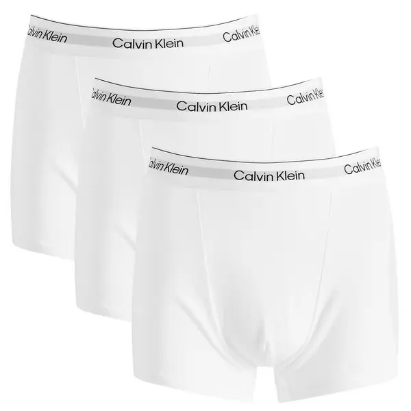 Calvin Klein Icon Relaxed Dart Trunk 3 Pack - White