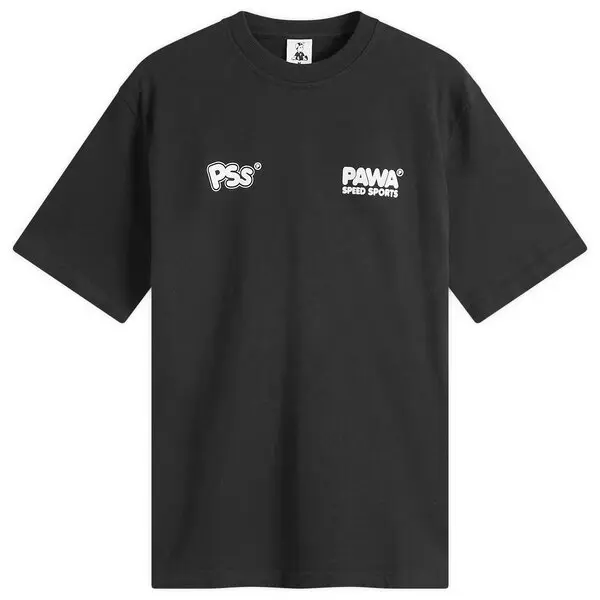 PAWA SPEED SPORTS Burnout T-shirt - Black