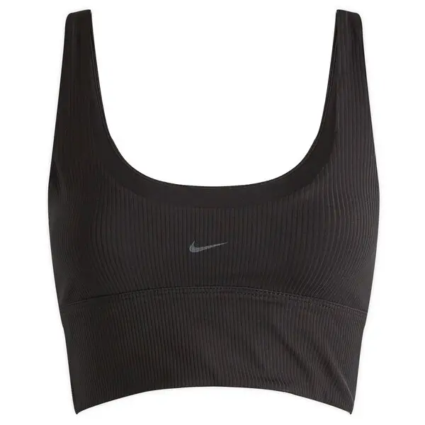 Nike Zenvy Wide Rib Bra - Black/black/pcg3c