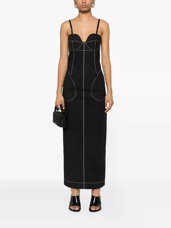 FEDERICO CINA Pinces Long Dress