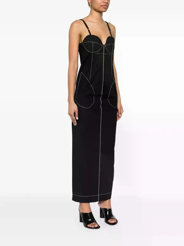 FEDERICO CINA Pinces Long Dress