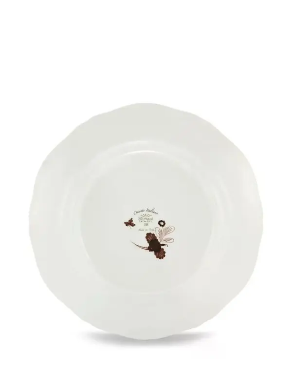 GINORI 1735 Oriente Floral-patterned Plate - Brown