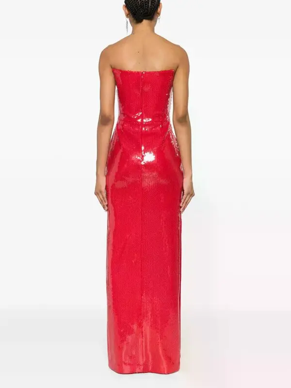 Alex Perry Strapless Sequinned Maxi Dress