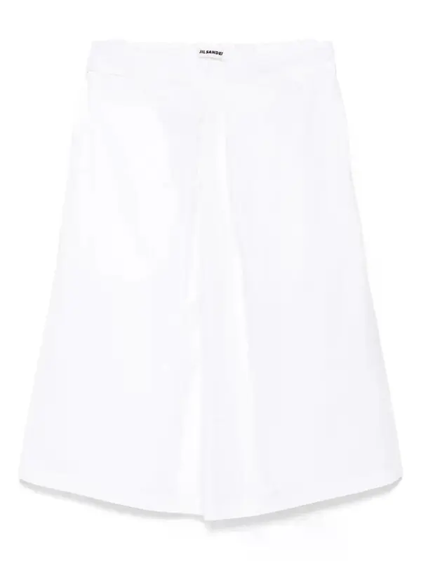 JIL SANDER Cotton Poplin Skirt