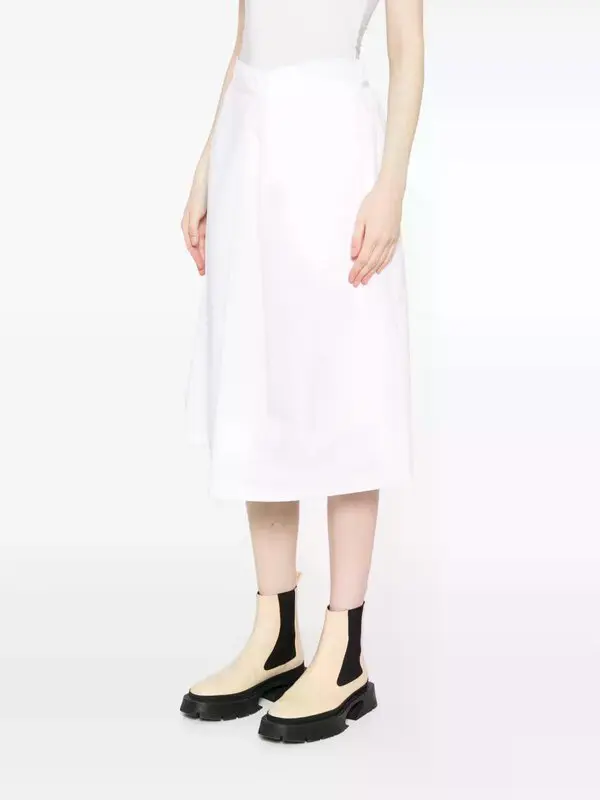 JIL SANDER Cotton Poplin Skirt