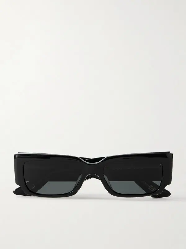 Oliver Spencer Khaite 1995c Square-frame Sunglasses - Black