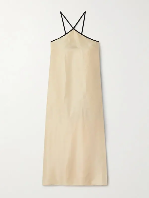 LIBEROWE Helena Linen-blend Midi Dress - Cream