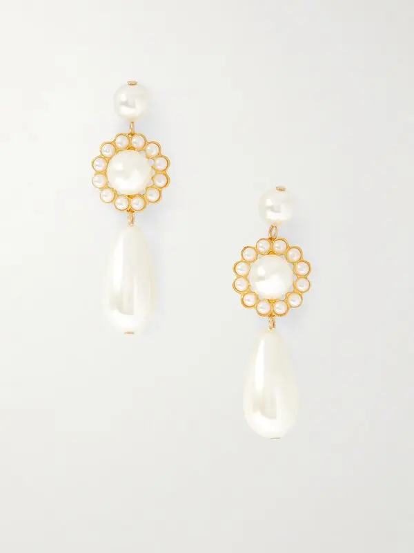 JENNIFER BEHR Caretta Earrings - Ivory