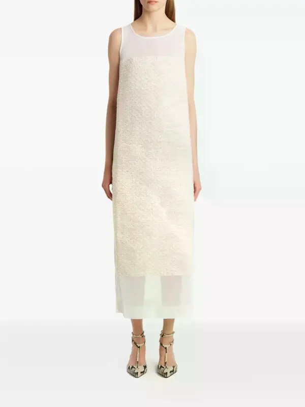 Khaite Knitted Maxi Dress - White