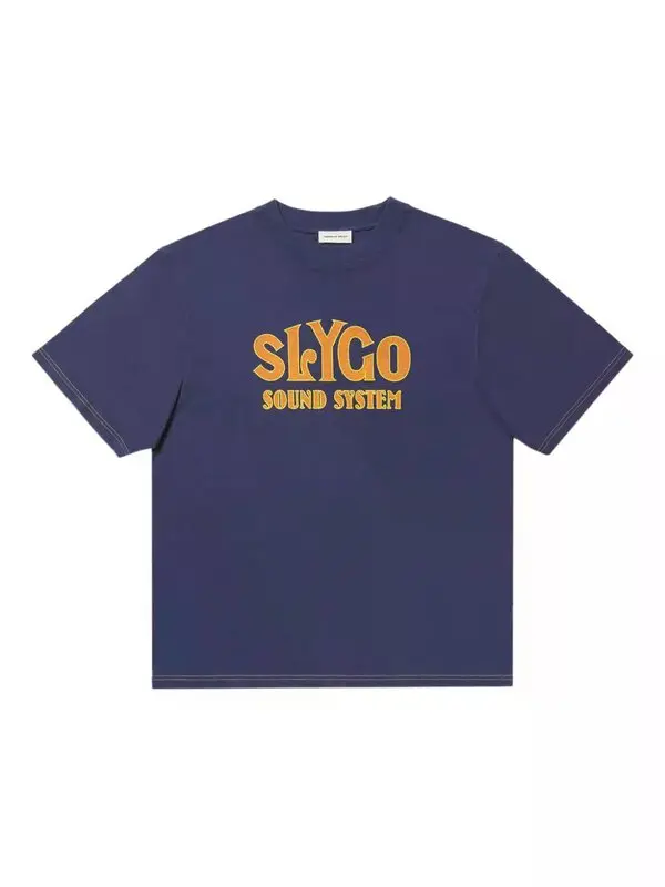 NICHOLAS DALEY Slogan-print T-shirt - Blue