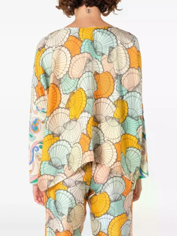 La Prestic Ouiston Mix-print Blouse