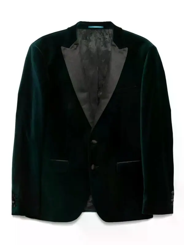 REMUS UOMO Velvet Blazer - Green