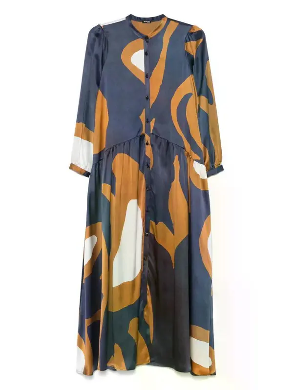 Kiton Abstract-print Maxi Dress
