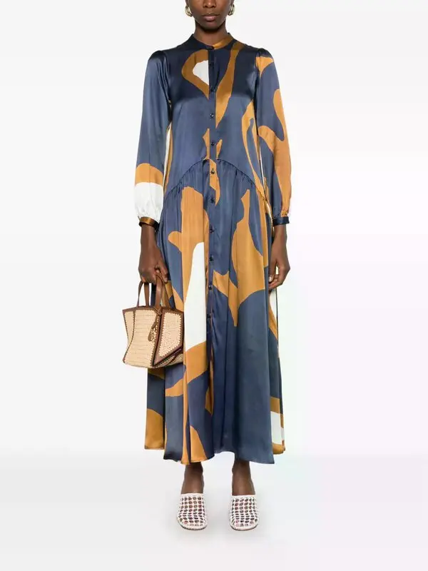 Kiton Abstract-print Maxi Dress