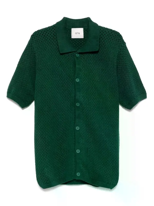 ARTE ANTWERP Crochet Shirt - Green