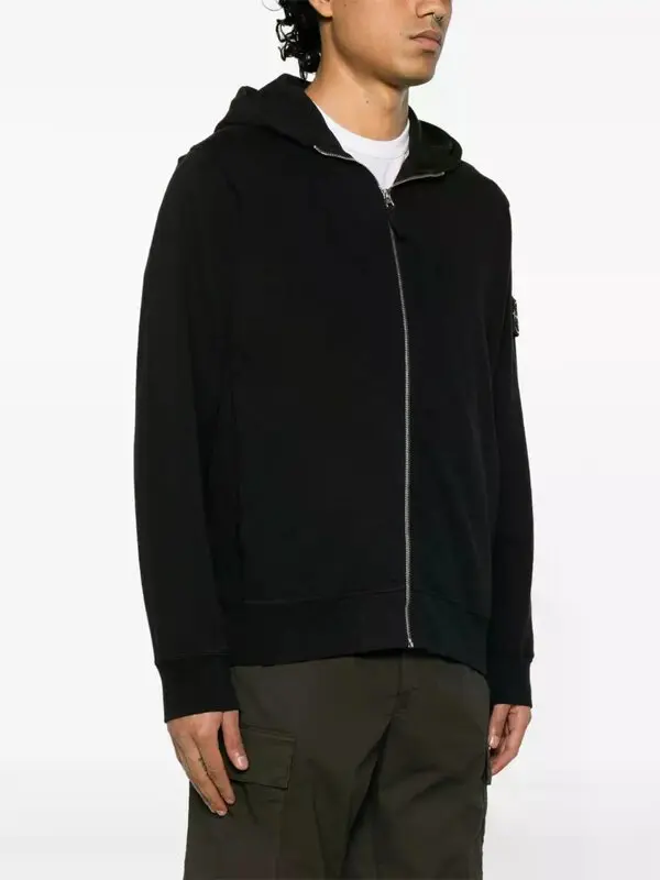 Stone Island Compass-Badge Hoodie In Black - 35% Off | Editorialist