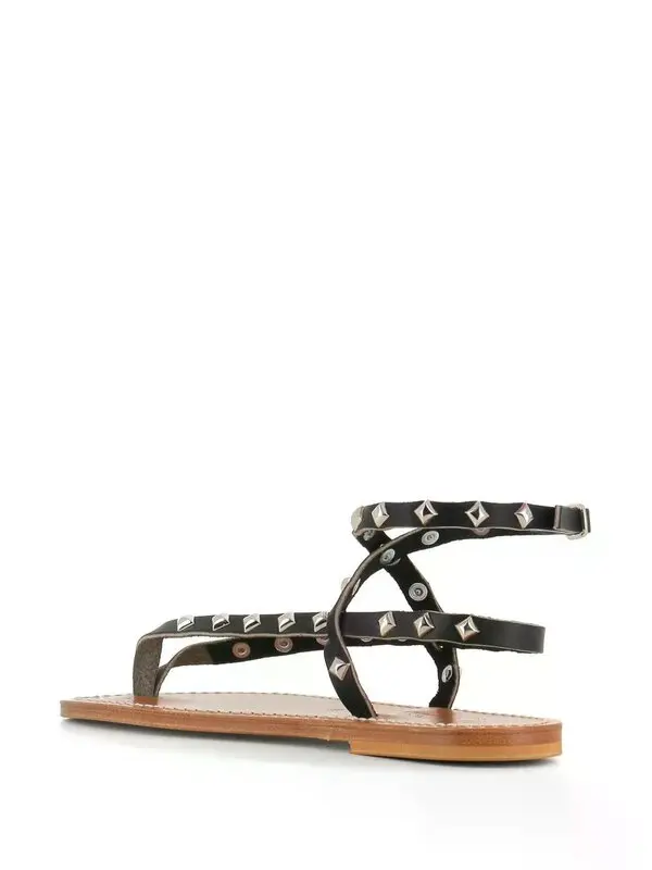 K.JACQUES Deltapyr Stud-embellished Flat Sandals