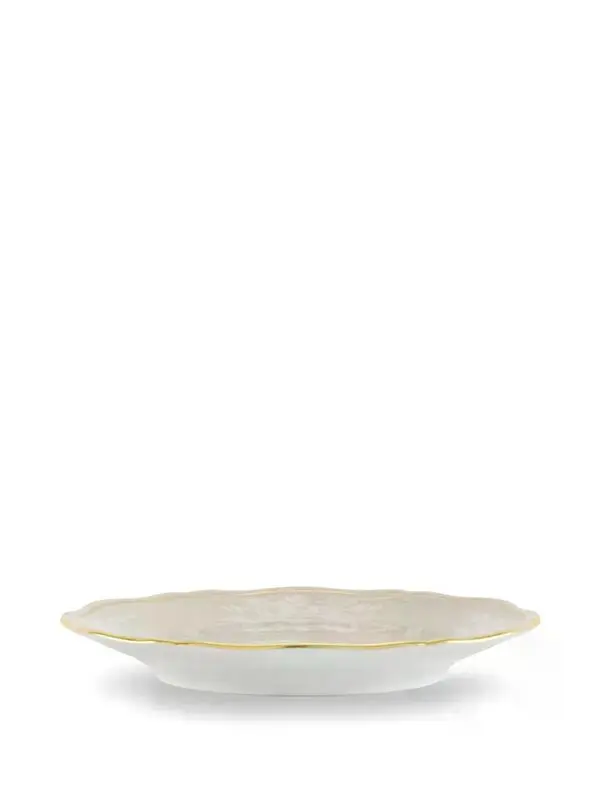 GINORI 1735 Oriente Scalloped-edge Plate - Neutrals