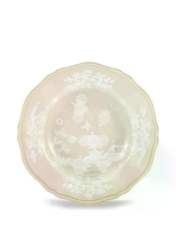 GINORI 1735 Oriente Floral-embellished Serving Plate - Neutrals