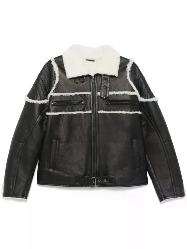 MANOKHI Blake Shearling-trimmed Jacket