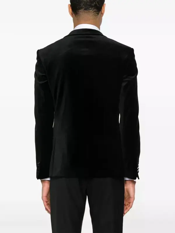 REMUS UOMO Velvet Blazer - Black