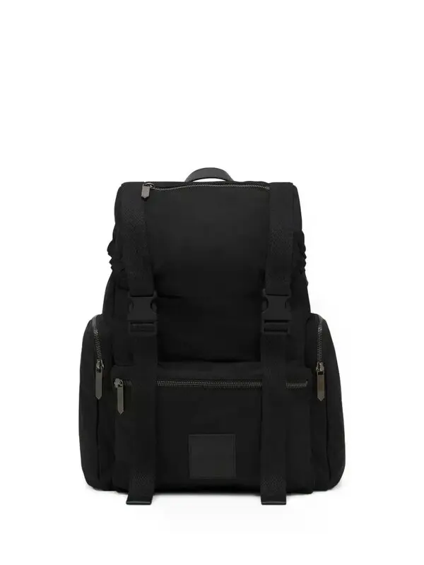 LANVIN Logo-patch Backpack - Black