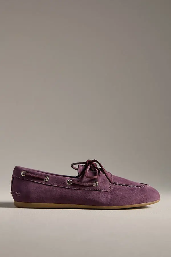 Sperry Slim Boat Shoes - Fig Leather Nubuck