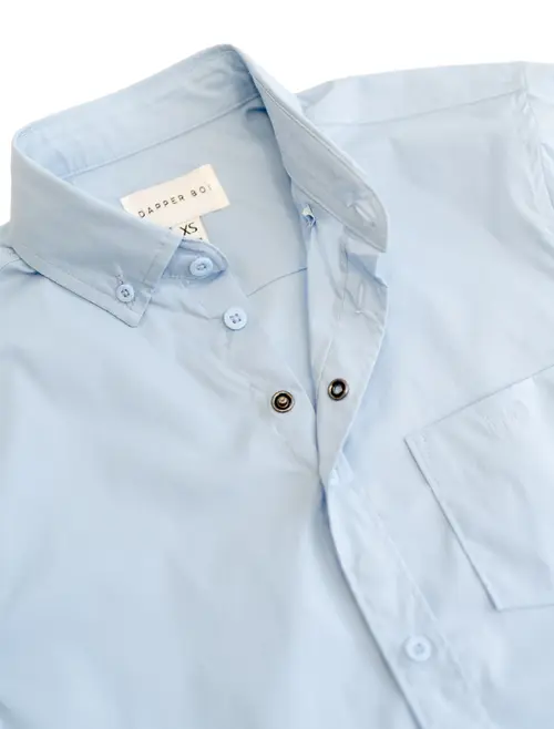 DAPPER BOI Essential Long Sleeve Shirt - Light Blue