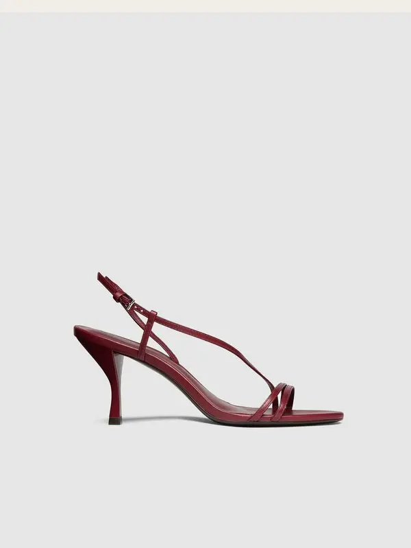 REFORMATION Petunia Heeled Sandal - Red