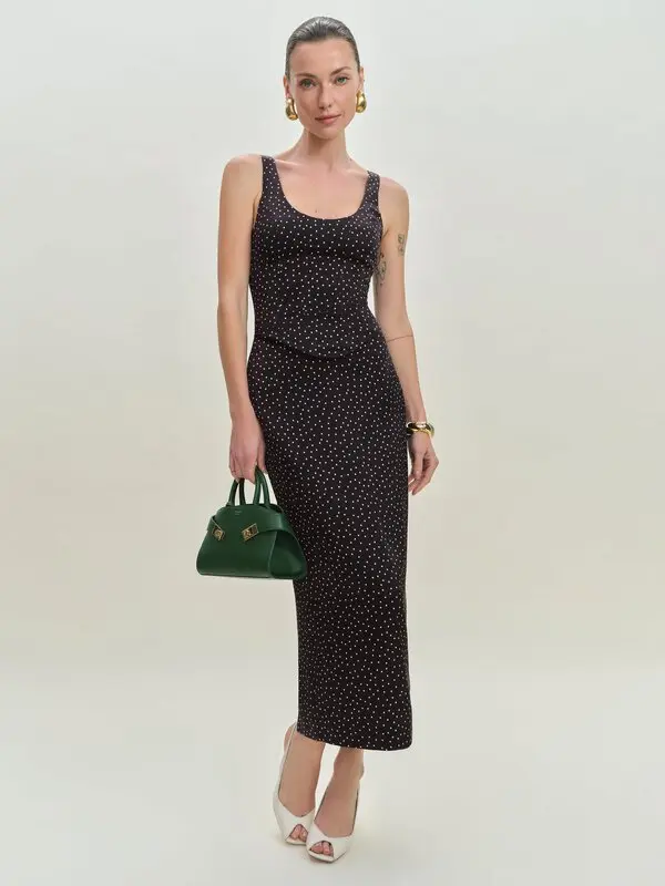 REFORMATION Elina Satin Midi Dress