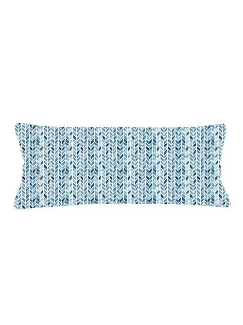 Anaya Chevron Velvet Pillow With Down Insert