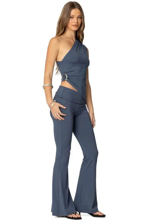 EDIKTED Jayna Asymmetric O-ring Top