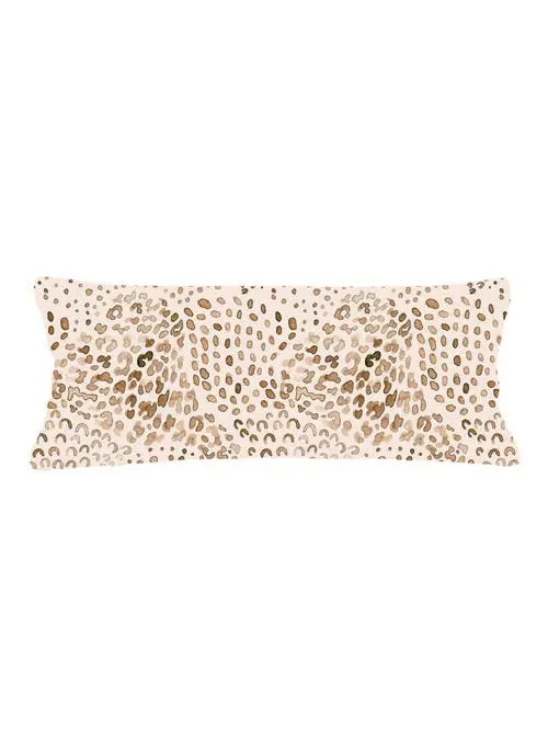 Anaya Cheetah Velvet Pillow With Down Insert