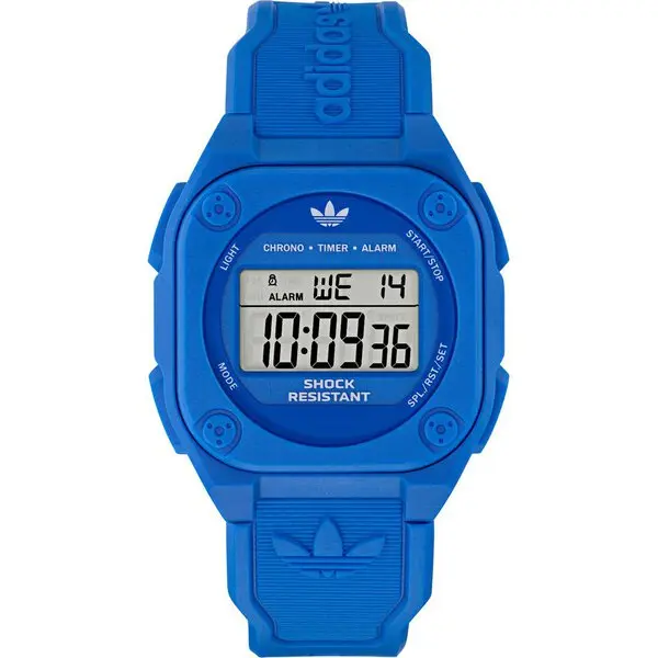 Adidas City Tech 4 Silicone Strap Watch - Blue