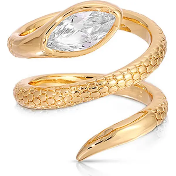 Ettika Serpent Coiled Ring - Gold