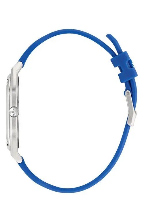 Adidas City Tech Thin Silicone Strap Watch - Blue