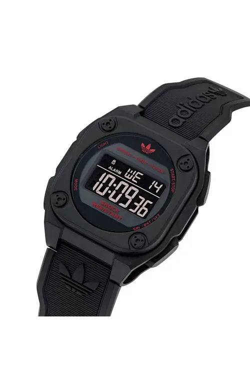 Adidas City Tech 4 Silicone Strap Watch