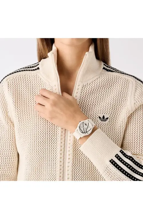 Adidas Ao Style Basketball Dial Webbing Strap Watch