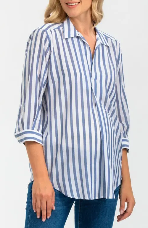 PIETRO BRUNELLI Long Sleeve Shirt - Navy