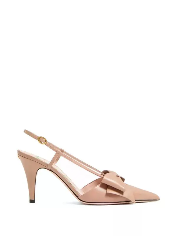 Valentino Garavani Bowow Slingback Pumps - Neutrals