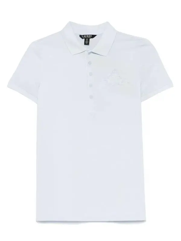 Ralph Lauren Logo-embroidered Polo Top - Blue