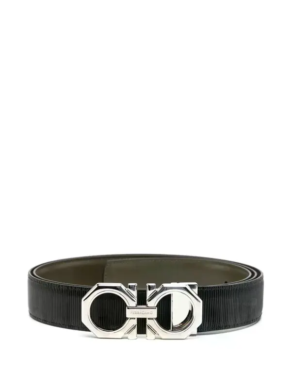 FERRAGAMO Gancini Belt - Black
