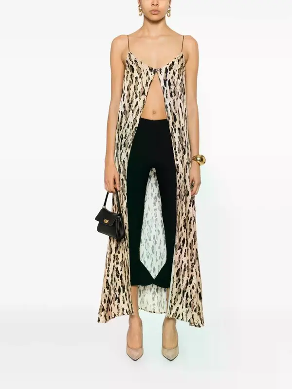 THE NINA STUDIO Animal-print Top
