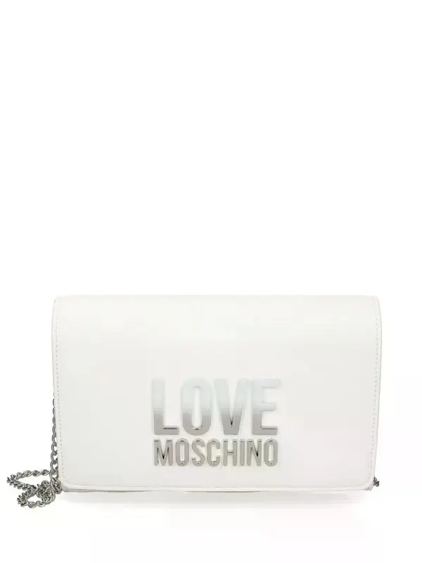 Moschino Logo-lettering Crossbody Bag - White