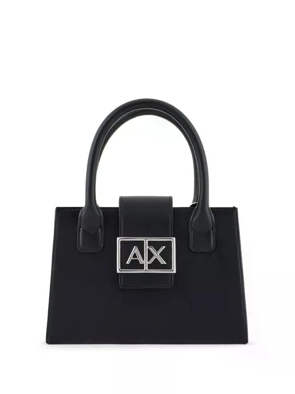 Armani Exchange Logo Appliqué Tote