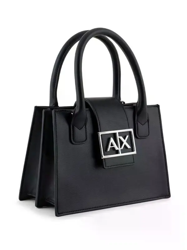 Armani Exchange Logo Appliqué Tote
