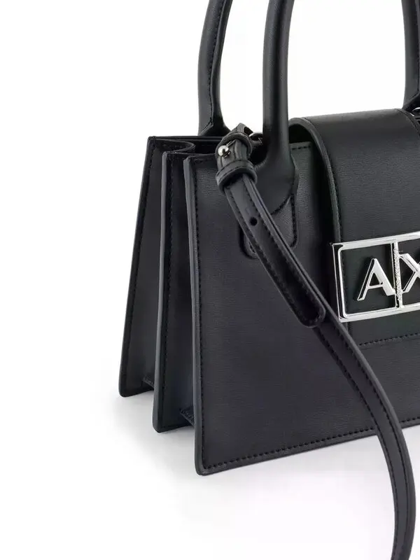 Armani Exchange Logo Appliqué Tote